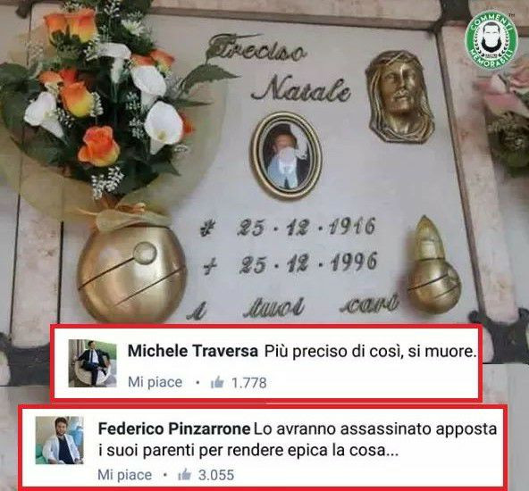 Preciso natale, nato a natale, morto a natale - Facciabuco.com