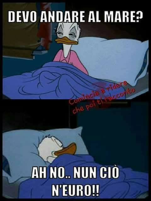 Memes Paperino Letto