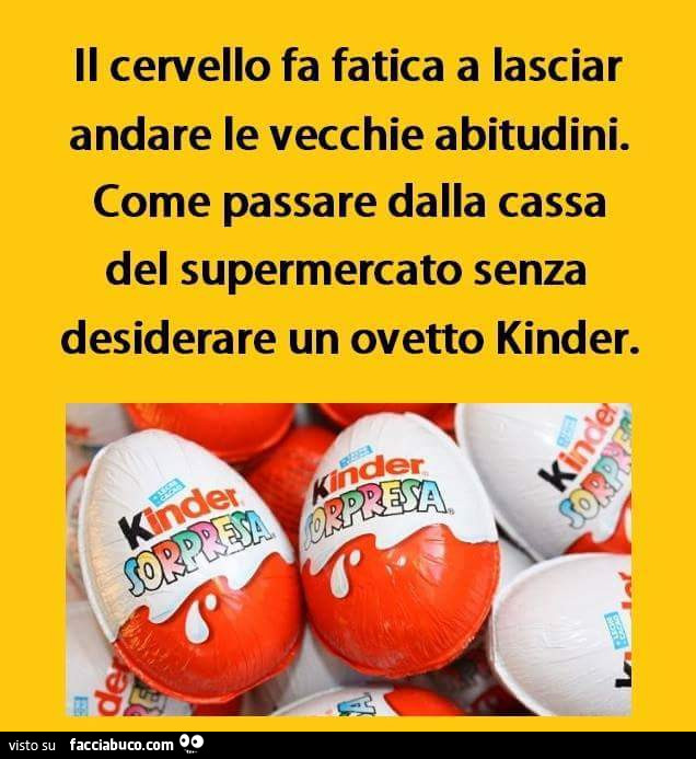 Tutti i meme sulla Kinder - Facciabuco.com